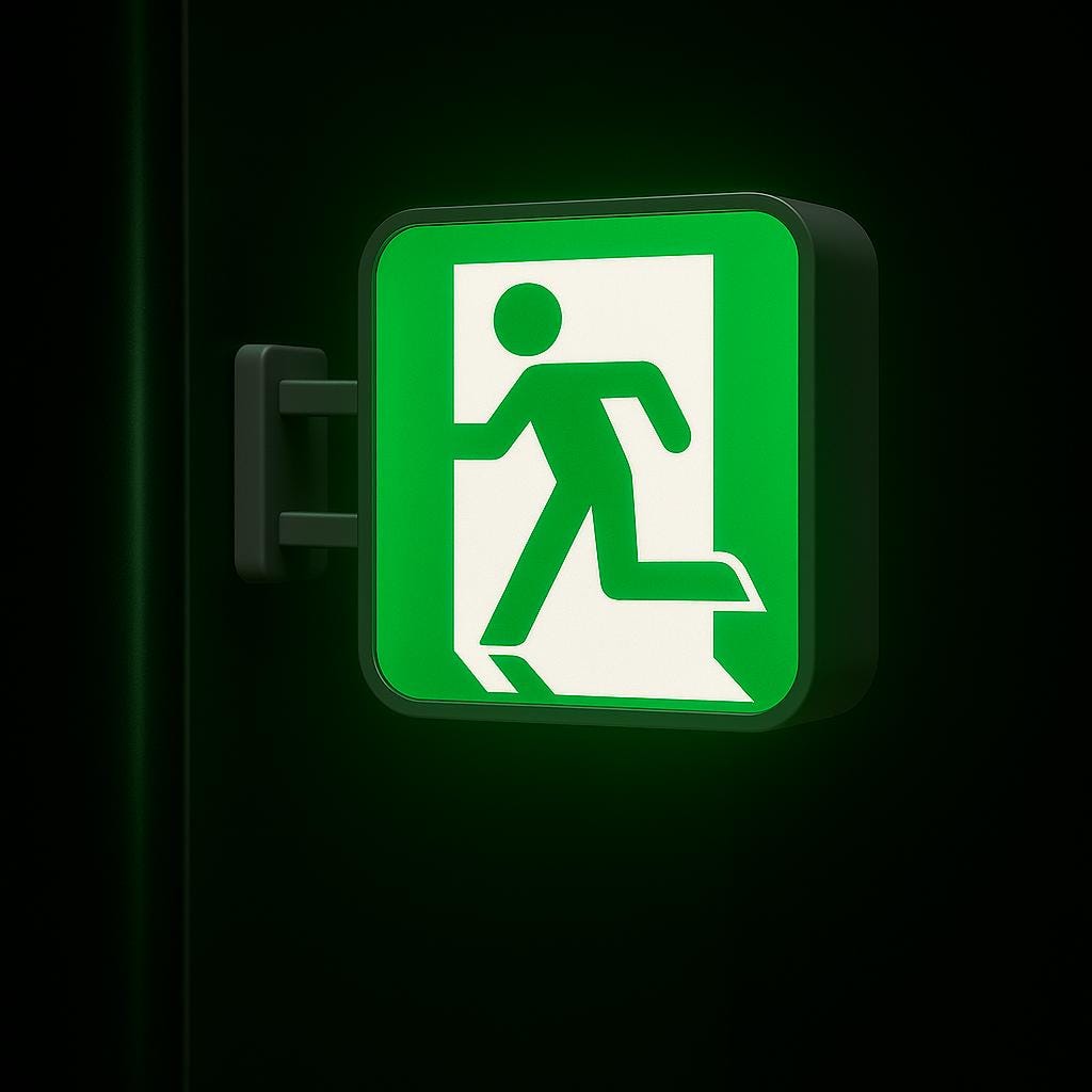 Japanese Emergency Exit Lightbox Magnet | Running Man Sign | NEW Relea ...